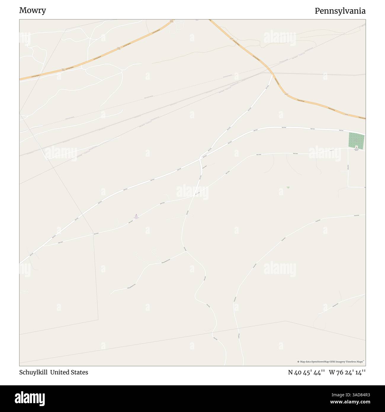 Mowry, Schuylkill, United States, Pennsylvania, N 40 45' 44'', W 76 24 ...