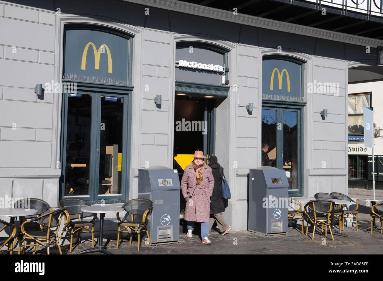 Copenhagen/ Denmark/05 APRIL 2025 / McDonalds fast food restaurant in ...