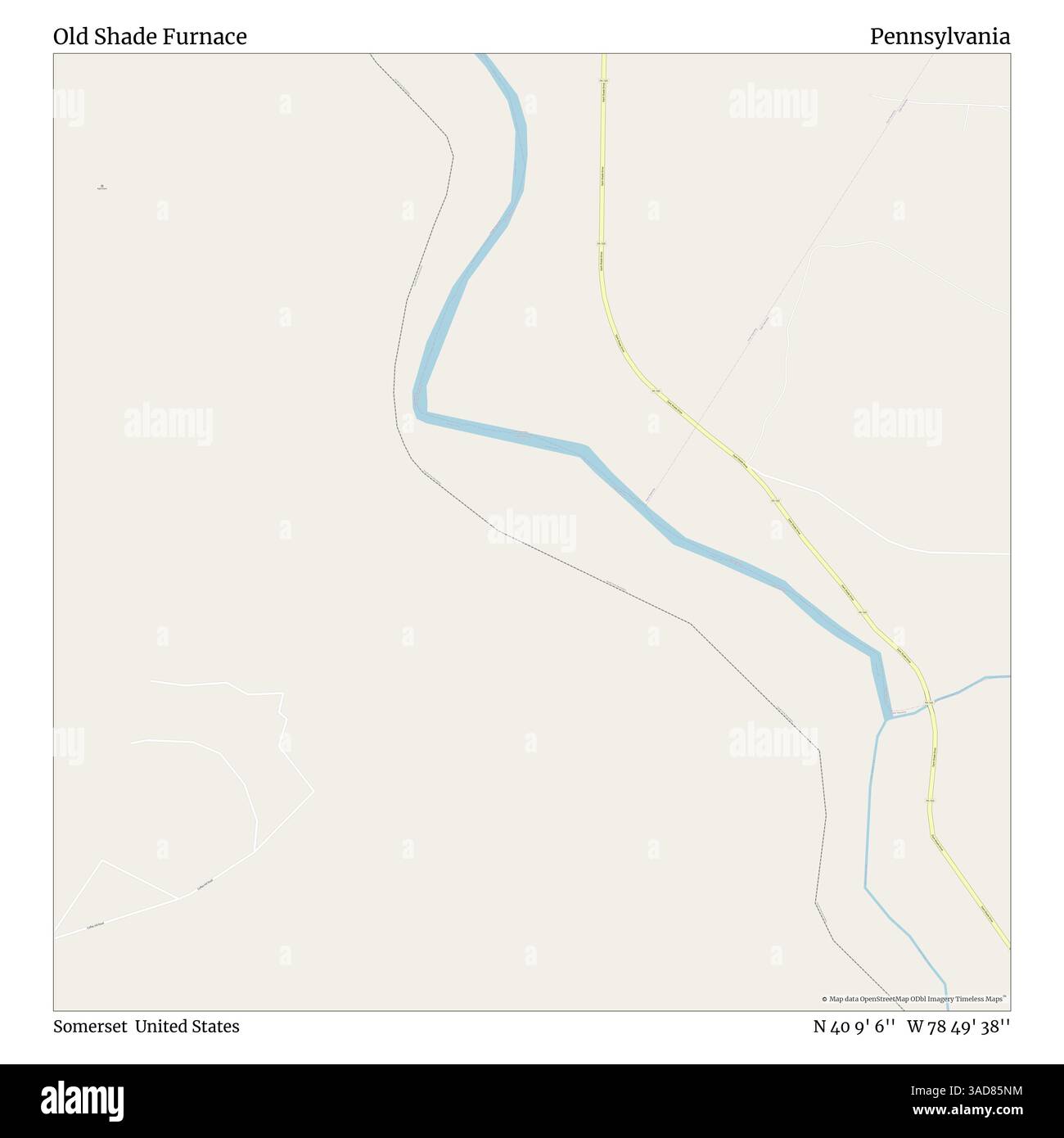 Old Shade Furnace, Somerset, United States, Pennsylvania, N 40 9' 6 ...
