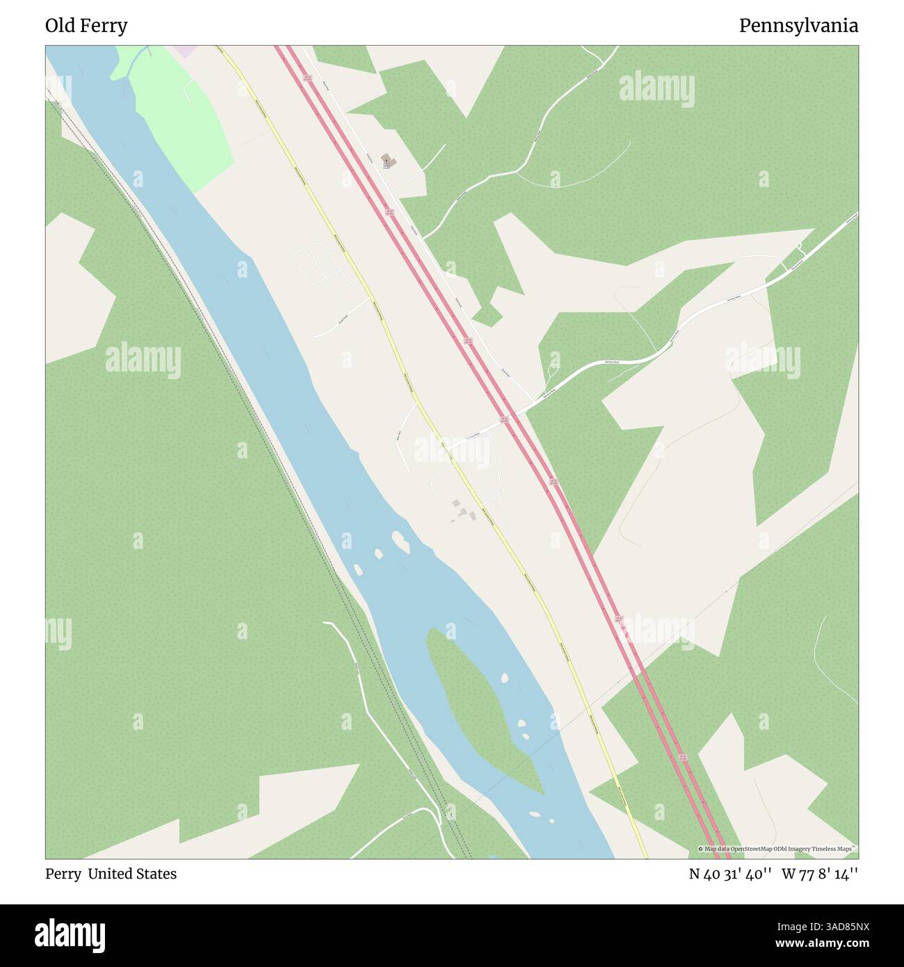 Old Ferry, Perry, United States, Pennsylvania, N 40 31' 40'', W 77 8 ...