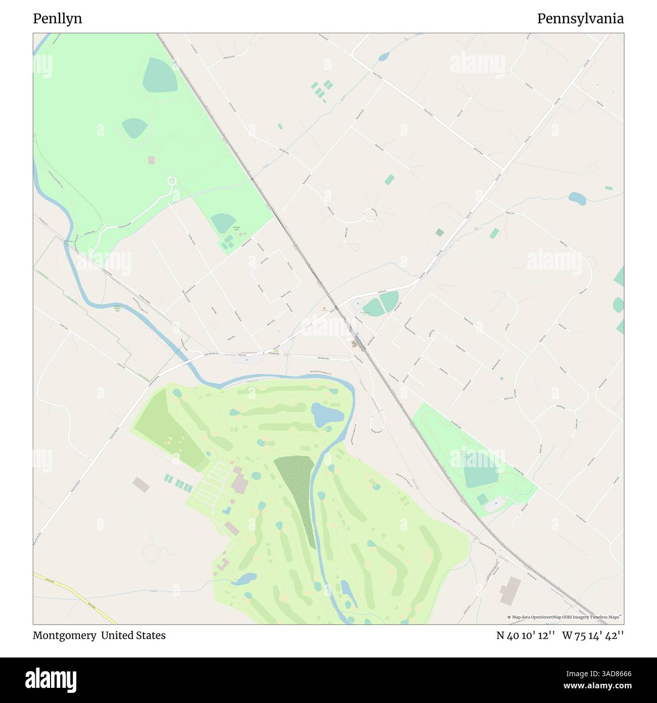 Penllyn, Montgomery, United States, Pennsylvania, N 40 10' 12'', W 75 ...