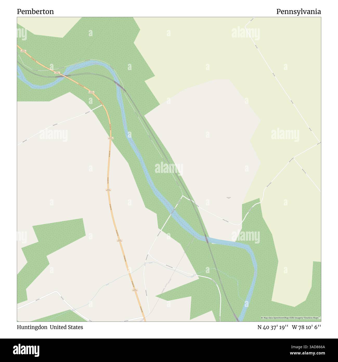 Pemberton, Huntingdon, United States, Pennsylvania, N 40 37' 19'', W 78 ...