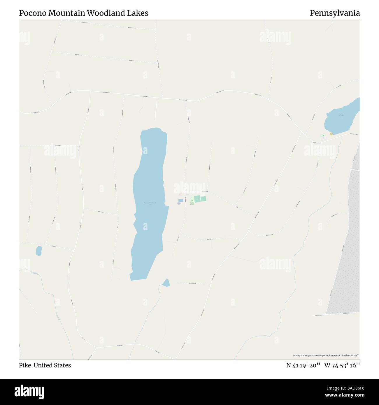 Pocono Mountain Woodland Lakes, Pike, United States, Pennsylvania, N 41 ...