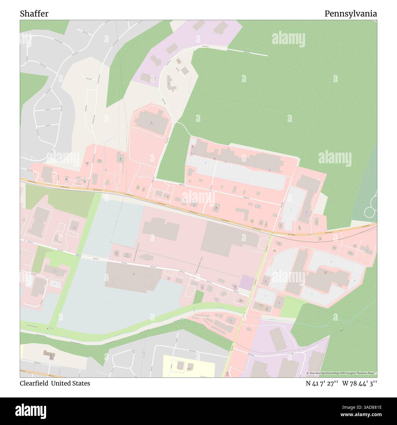 Shaffer, Clearfield, United States, Pennsylvania, N 41 7' 27'', W 78 44 ...