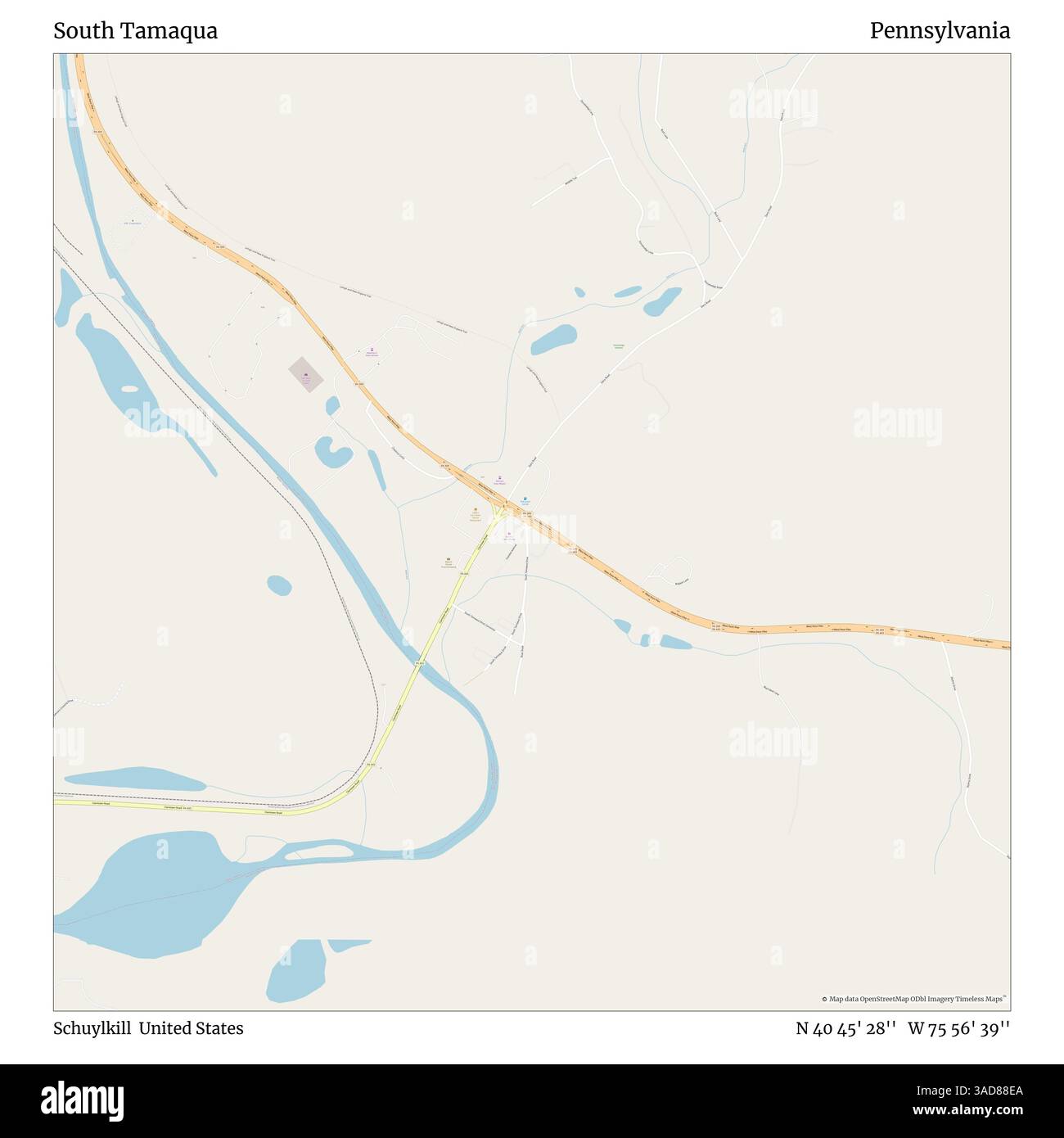 South Tamaqua, Schuylkill, United States, Pennsylvania, N 40 45' 28 ...