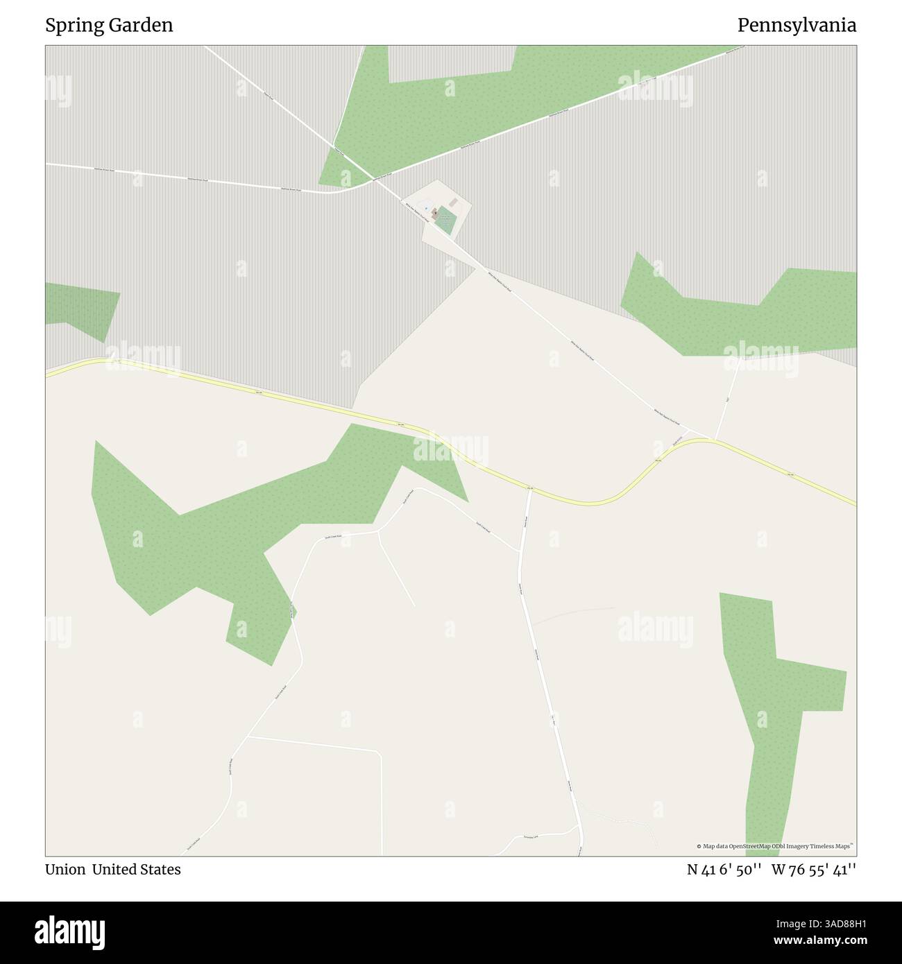 Spring Garden, Union, United States, Pennsylvania, N 41 6' 50'', W 76 ...