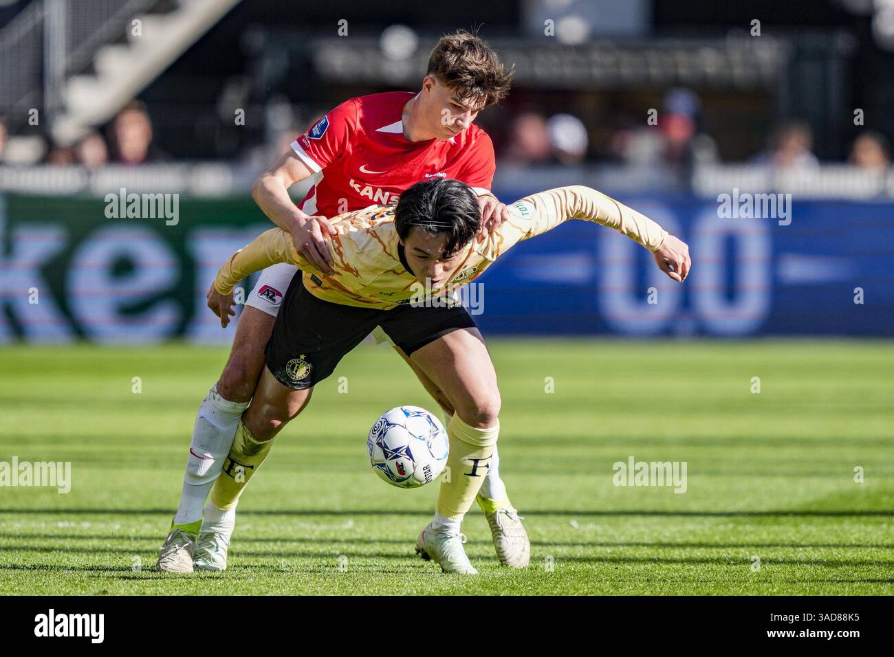ALKMAAR - 05-04-2025, AFAS Stadium. Dutch Eredivisie Football 2024 / 2025, during the match AZ ...