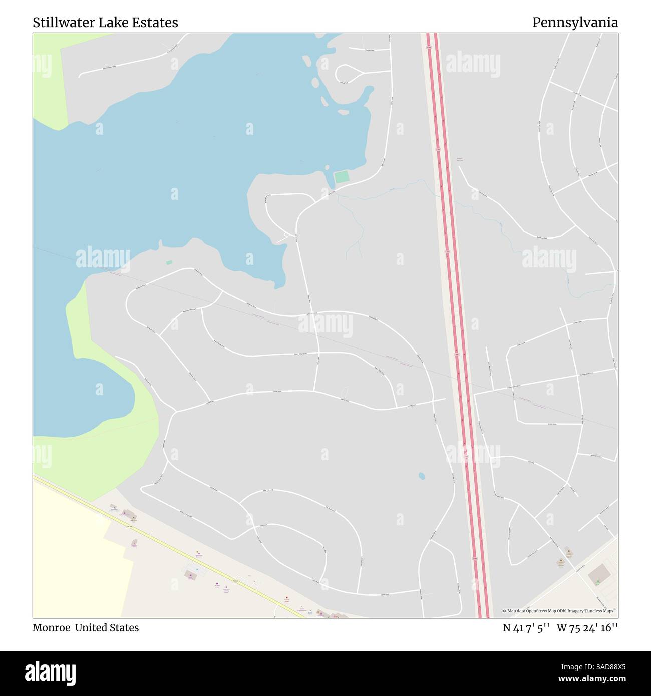 Stillwater Lake Estates, Monroe, United States, Pennsylvania, N 41 7' 5 ...