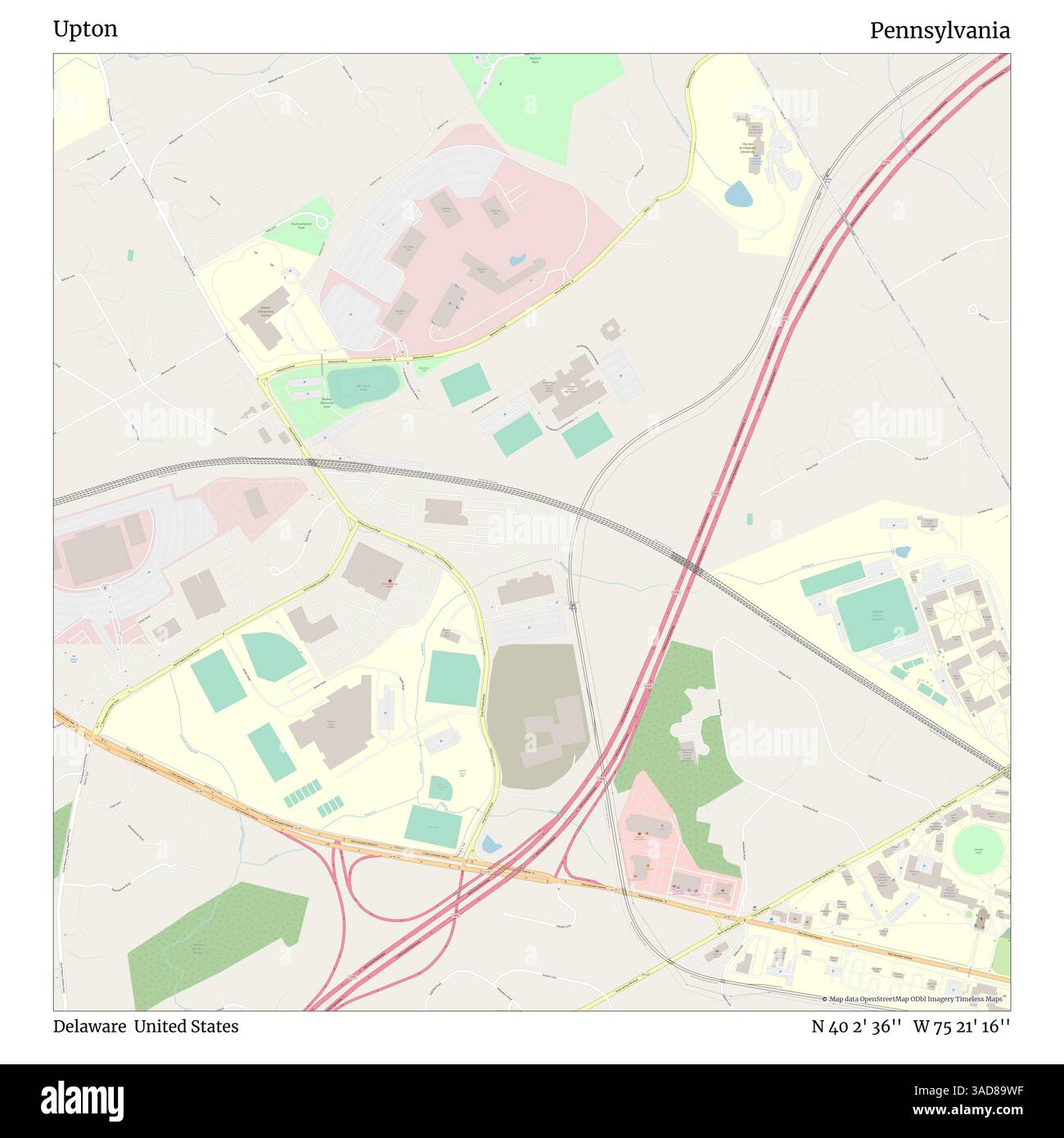 Upton, Delaware, United States, Pennsylvania, N 40 2' 36'', W 75 21' 16 ...