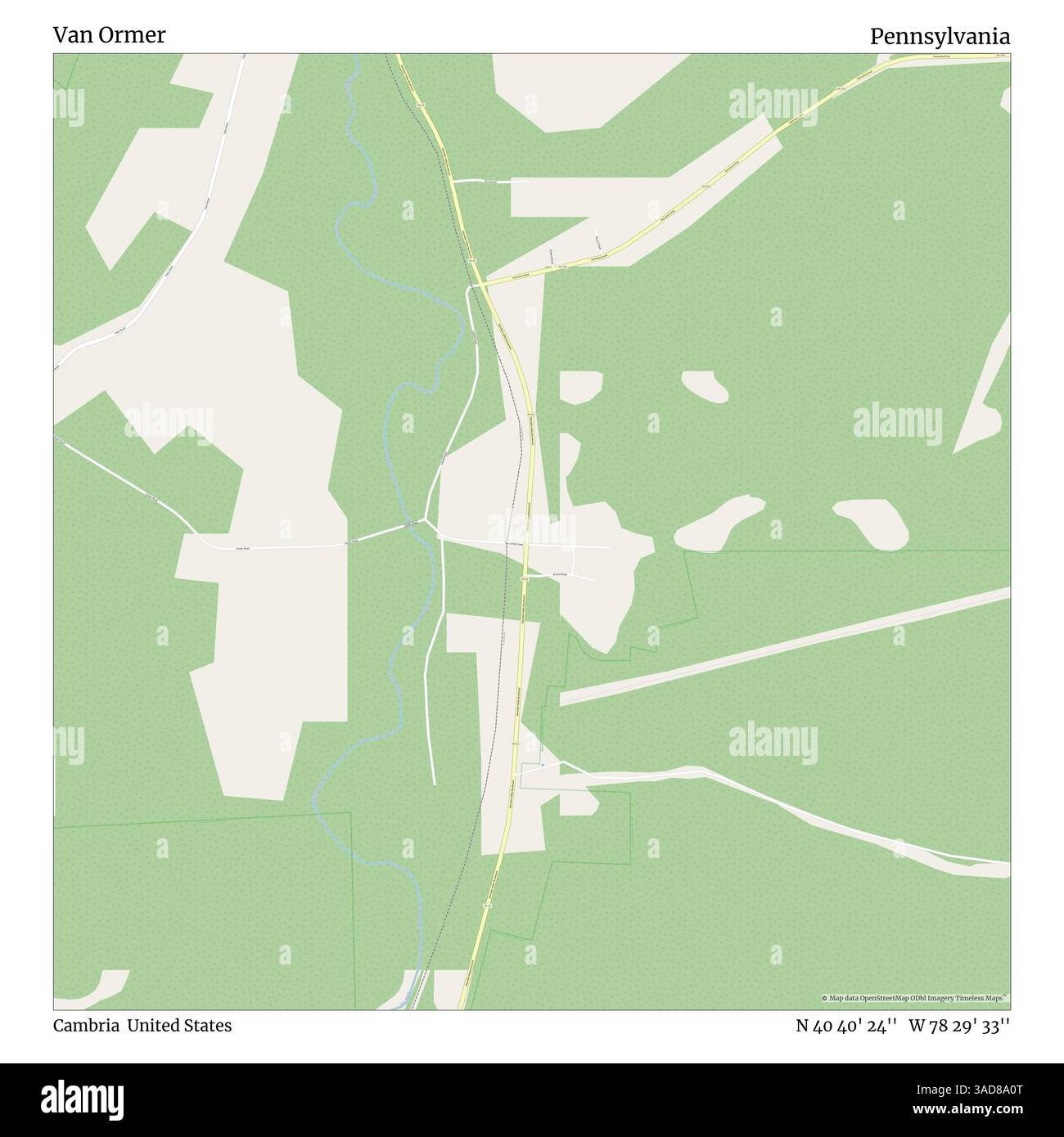 Van Ormer, Cambria, United States, Pennsylvania, N 40 40' 24'', W 78 29 ...