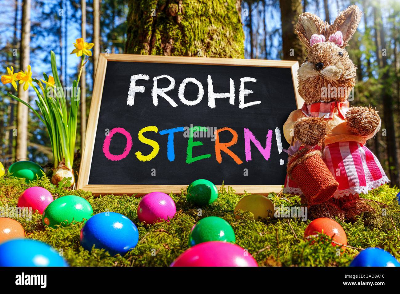 Bavaria, Germany - April 5, 2025: FOTOMONTAGE, Happy Easter Easter ...