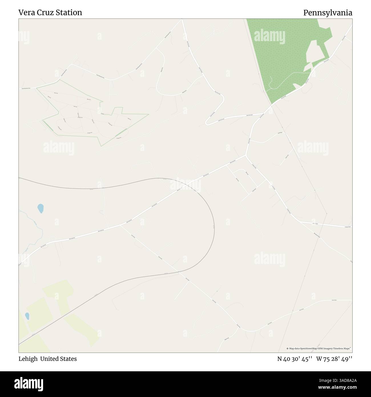 Vera Cruz Station, Lehigh, United States, Pennsylvania, N 40 30' 45 ...