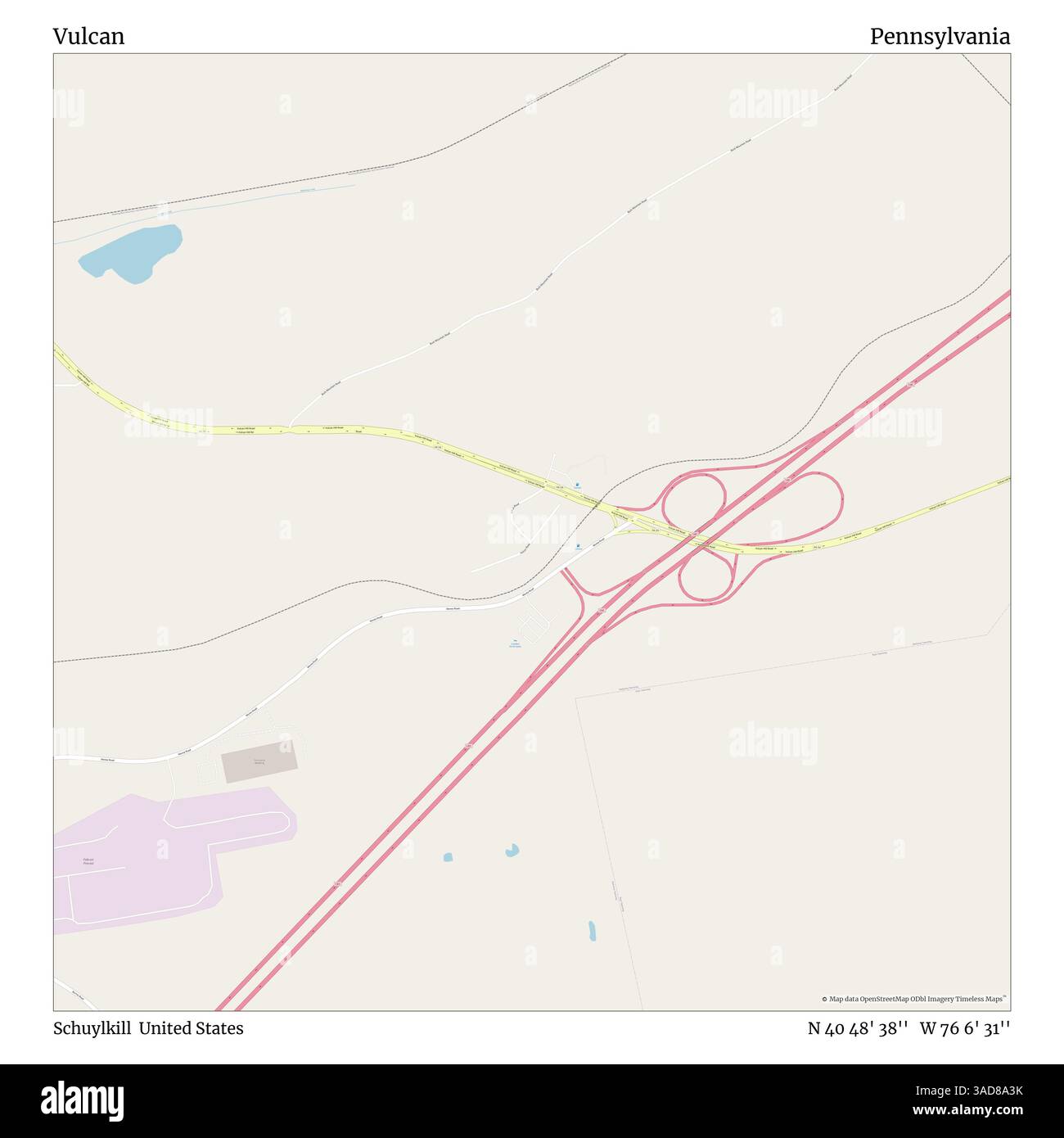 Vulcan, Schuylkill, United States, Pennsylvania, N 40 48' 38'', W 76 6 ...