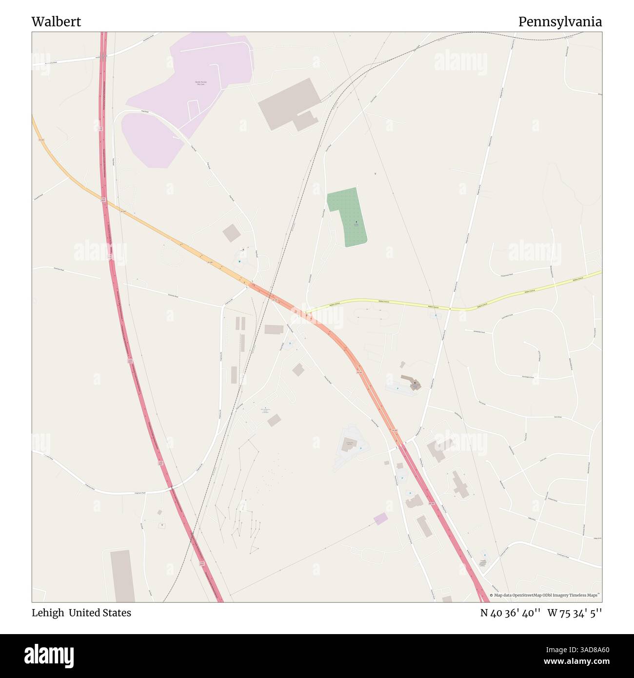 Walbert, Lehigh, United States, Pennsylvania, N 40 36' 40'', W 75 34' 5 ...