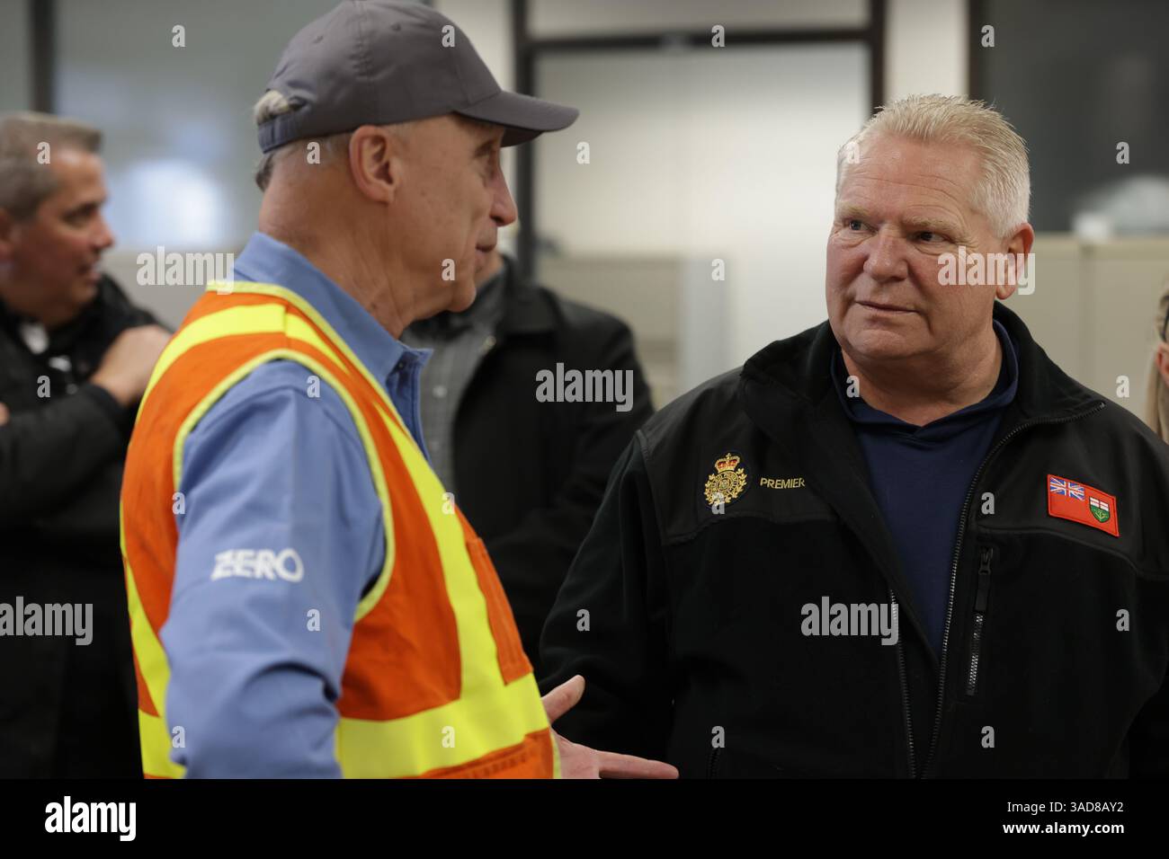 Ontario Premiere Doug Ford with Hydro One CEO David Lebeter at the ...