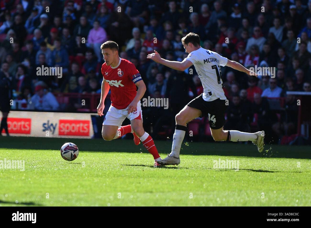 London, England. 5th Apr 2025. Greg Docherty during the Sky Bet EFL ...