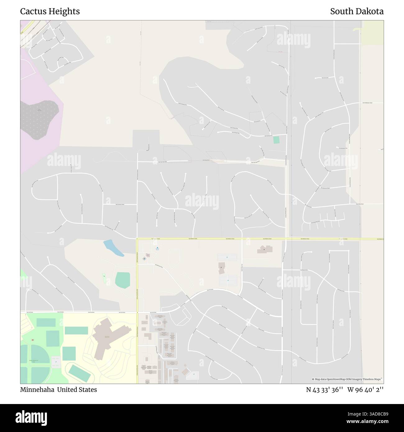 Cactus Heights, Minnehaha, United States, South Dakota, N 43 33' 36 ...