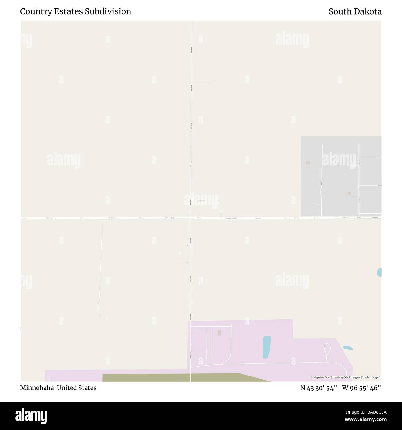 Country Estates Subdivision, Minnehaha, United States, South Dakota, N ...