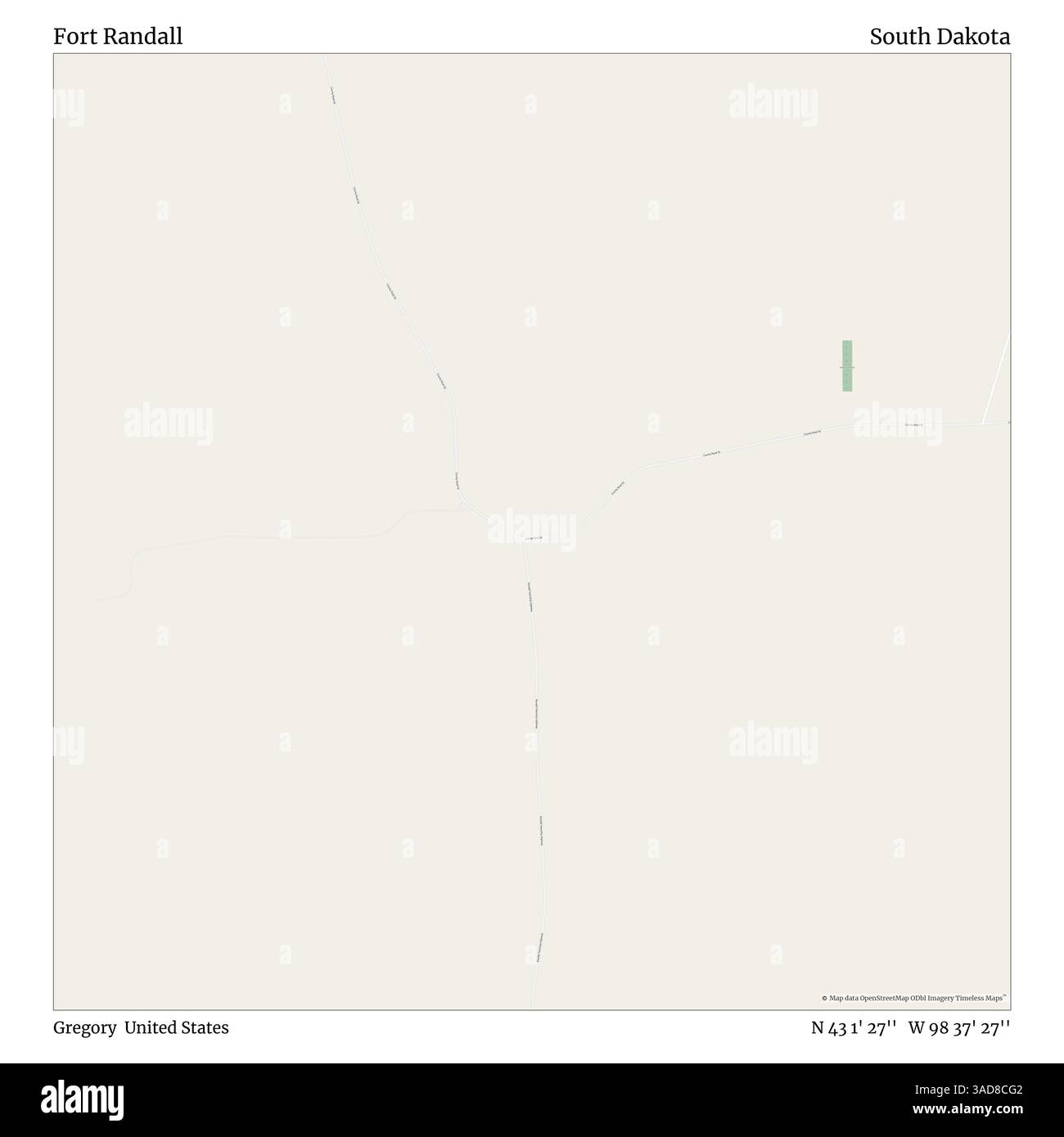 Fort Randall, Gregory, United States, South Dakota, N 43 1' 27'', W 98 ...