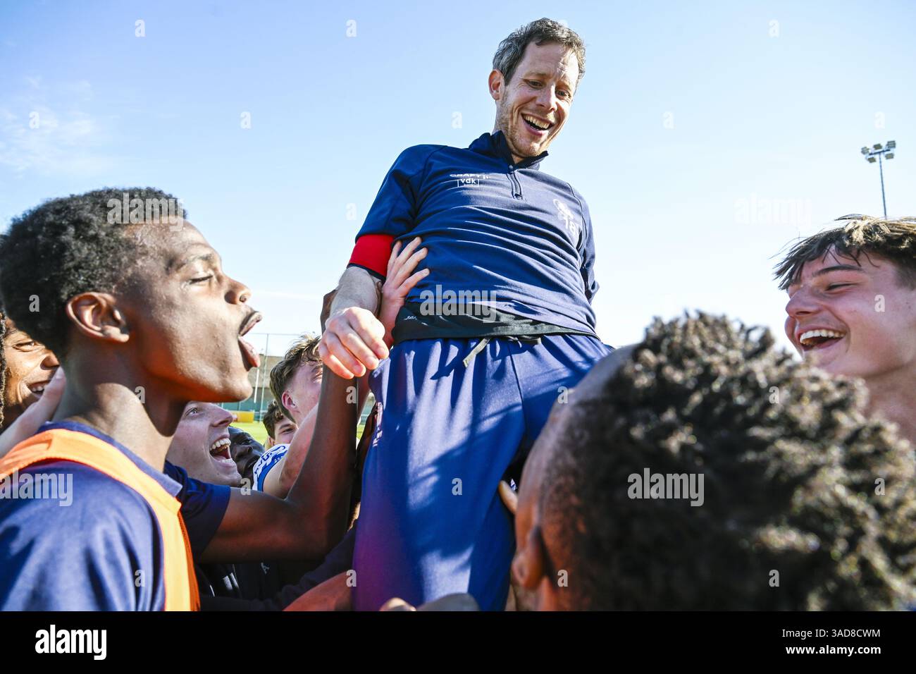 Gent, Belgium. 05th Apr, 2025. Gent's head coach Thomas Matton Jong KAA ...
