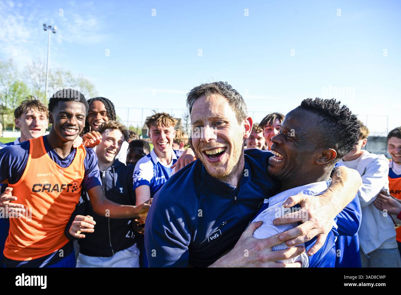 Gent, Belgium. 05th Apr, 2025. Gent's head coach Thomas Matton and Jong ...