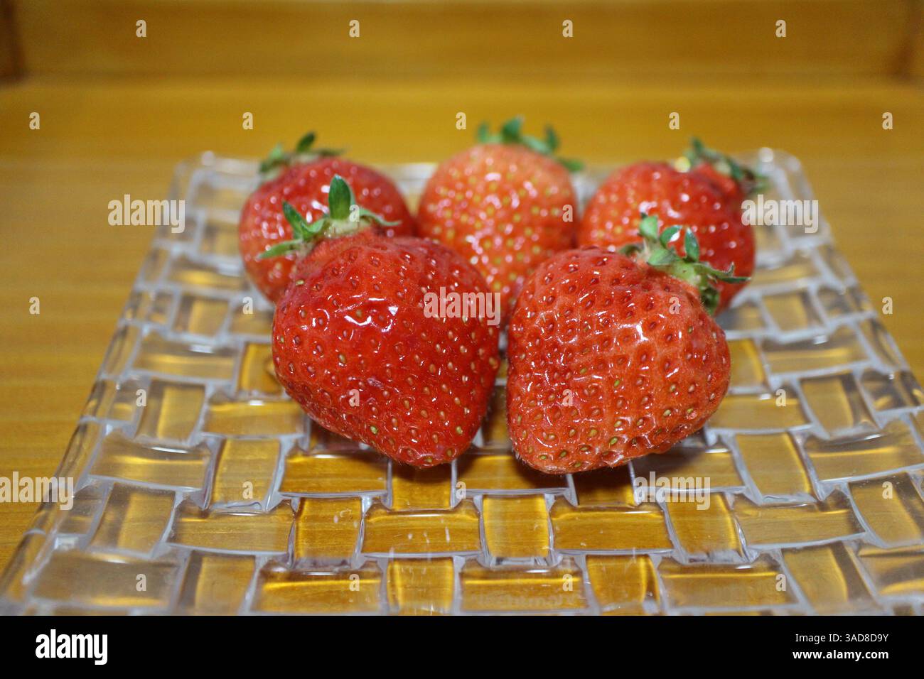 Fresh strawberries purchased at a supermarket in Tokyo, Japan Stock ...