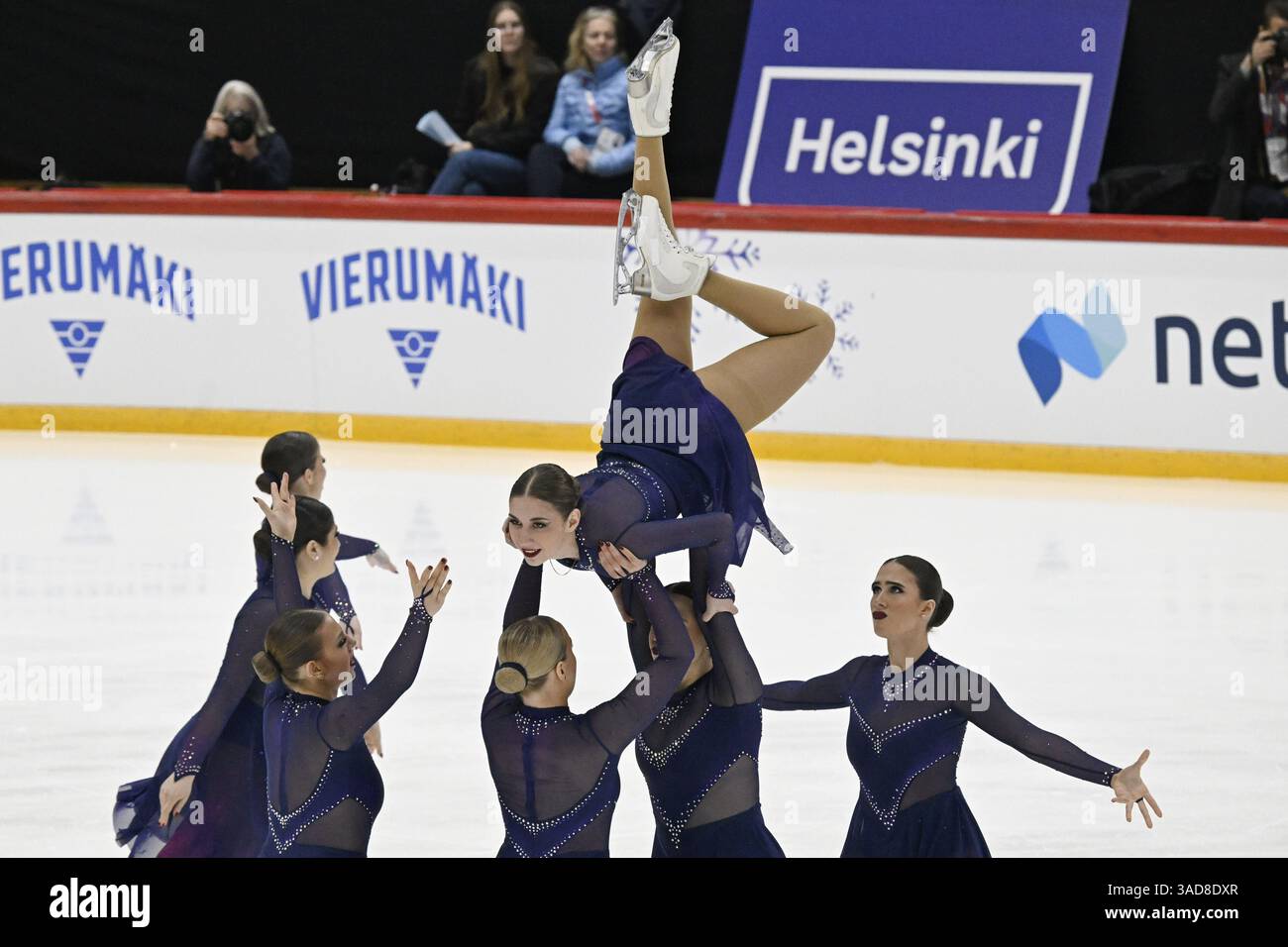 Helsinki, Finland. 05th Apr, 2025. Team Passion of Hungary perform ...