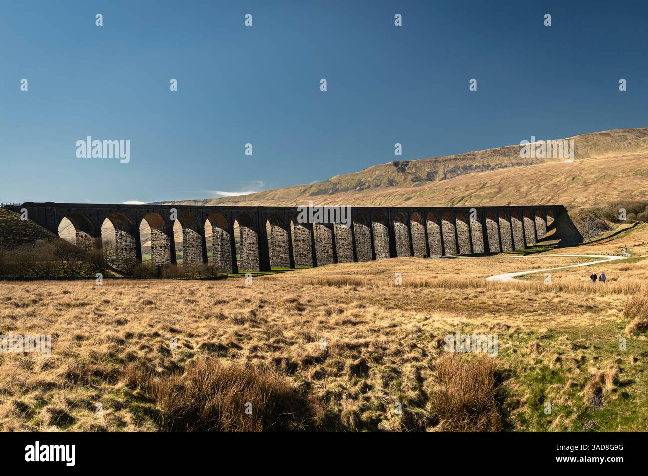 A spring HDR landscape image of the iconic Ribblehead Viaduct, aka ...