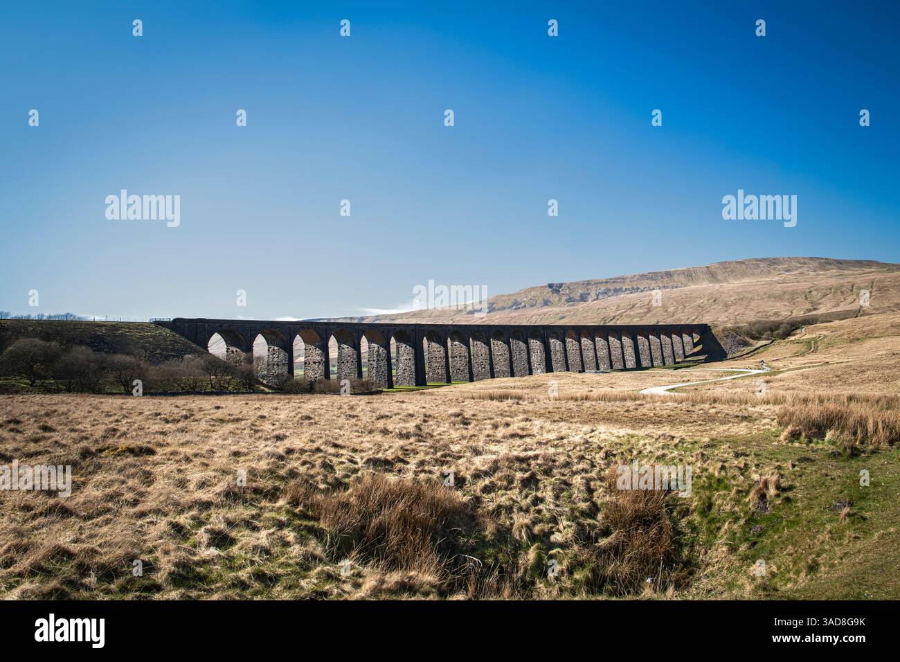 A spring HDR landscape image of the iconic Ribblehead Viaduct, aka ...