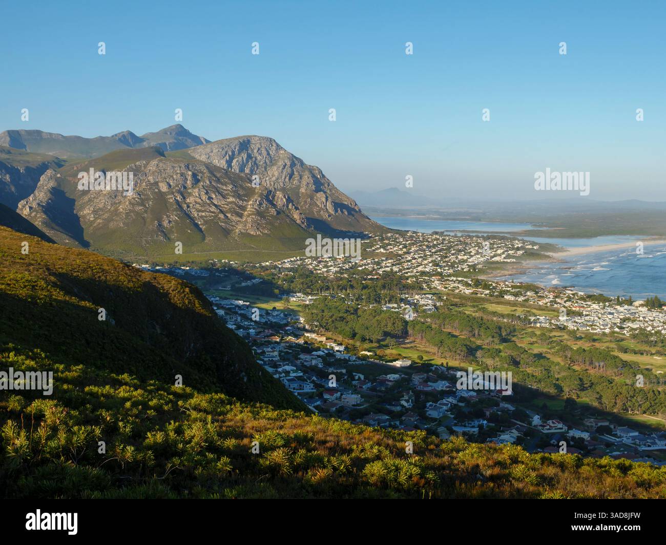 View from Ferncliff at Rotary Way of Hermanus and Walker Bay. Whale ...