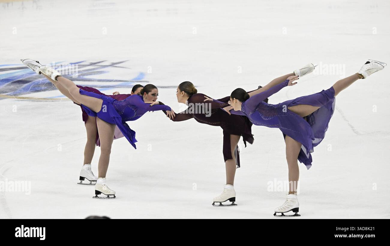 Team Haydenettes of USA perform their free program at the ISU World ...