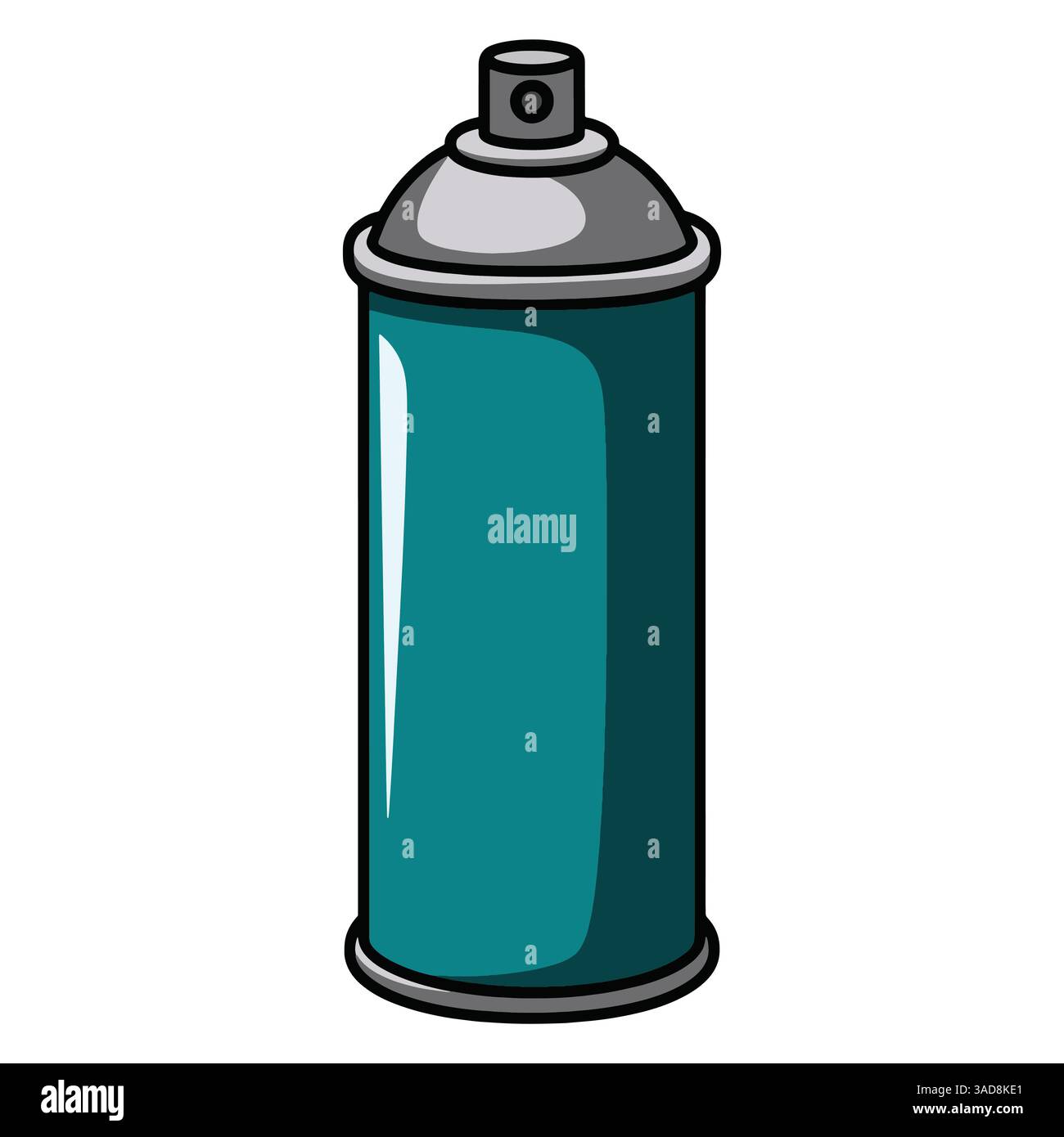 Spray paint bottle icon. Vector illustration of an aerosol can ...