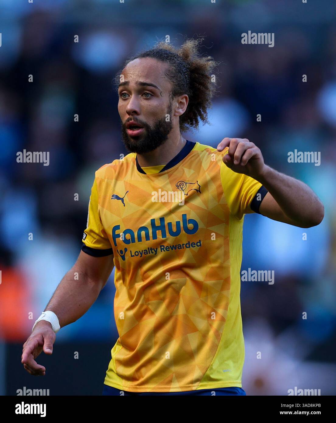 Derby County's Marcus Harness in action during the Sky Bet Championship ...