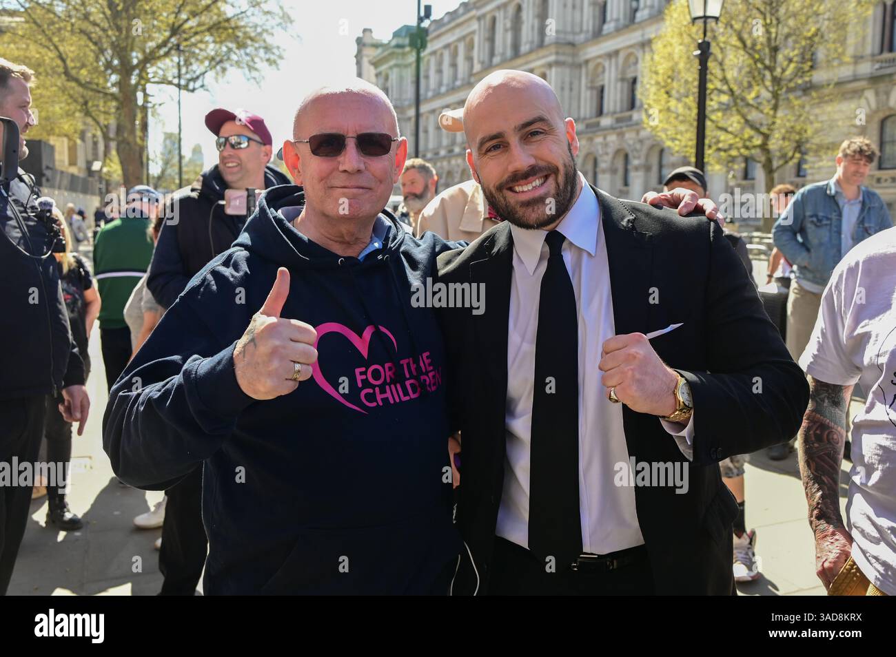 LONDON, ENGLAND: 5th April 2025: Nick Tenconi is a UKIP Leader and Alan ...