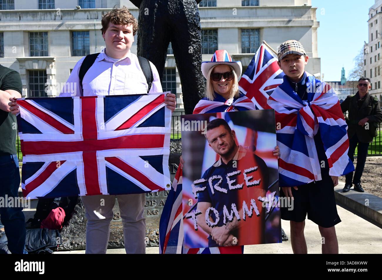 LONDON, ENGLAND: 5th April 2025: UKIP organized a rally in London to ...