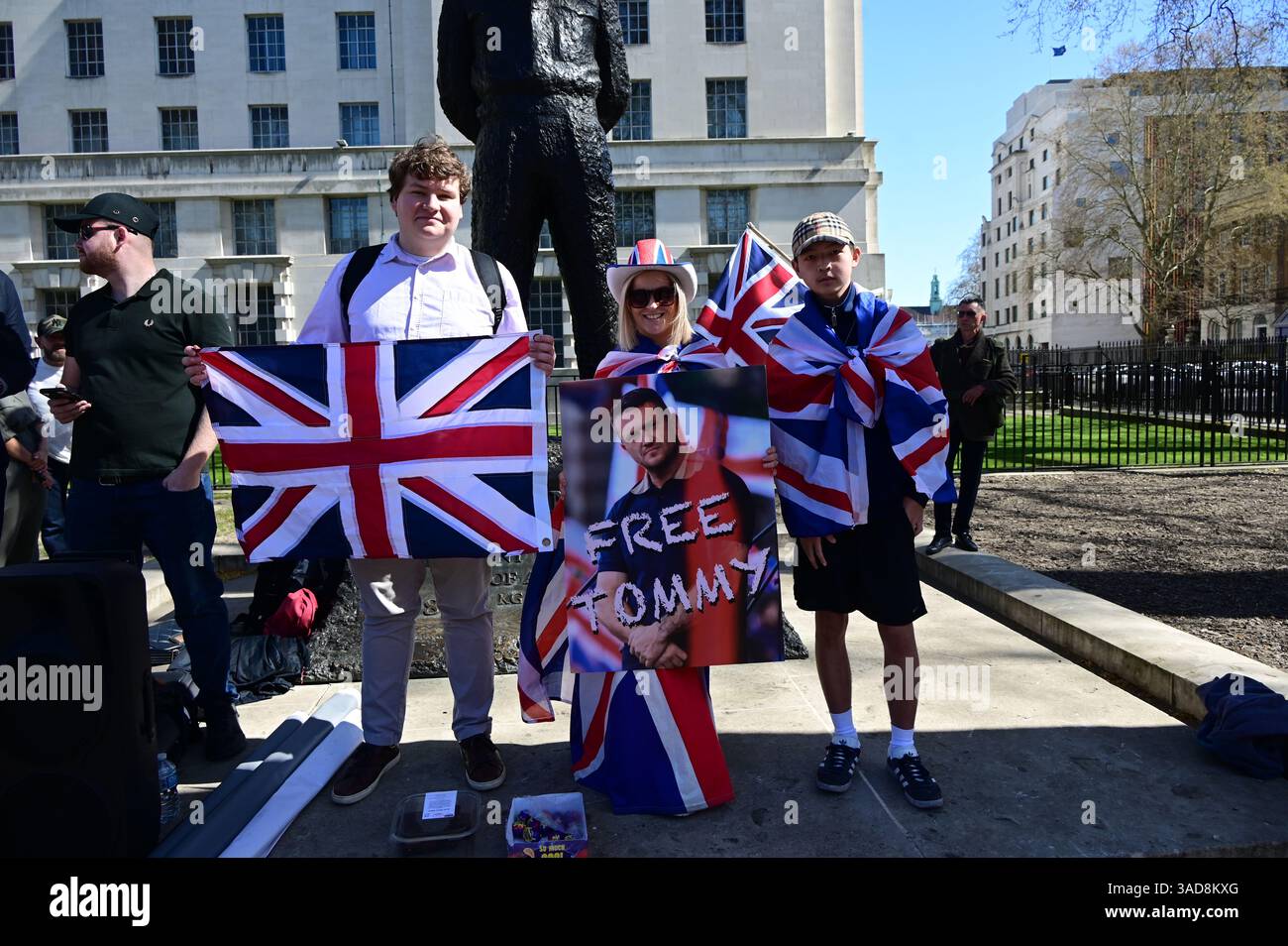 LONDON, ENGLAND: 5th April 2025: UKIP organized a rally in London to ...