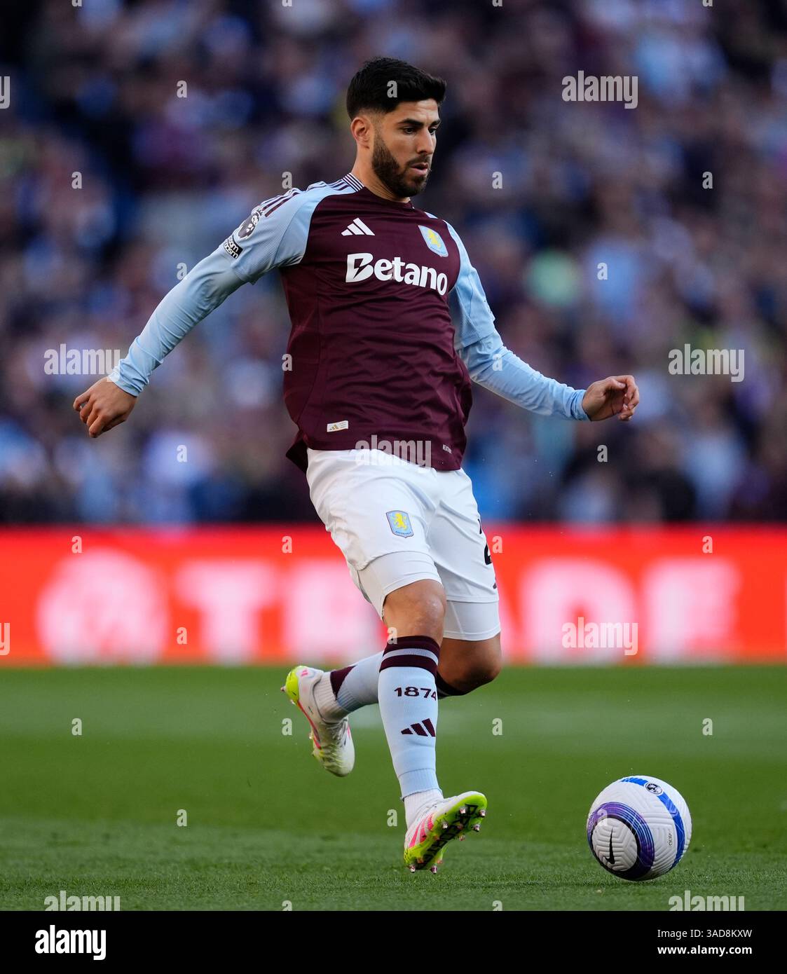 Aston Villa's Marco Asensio during the Premier League match at Villa ...