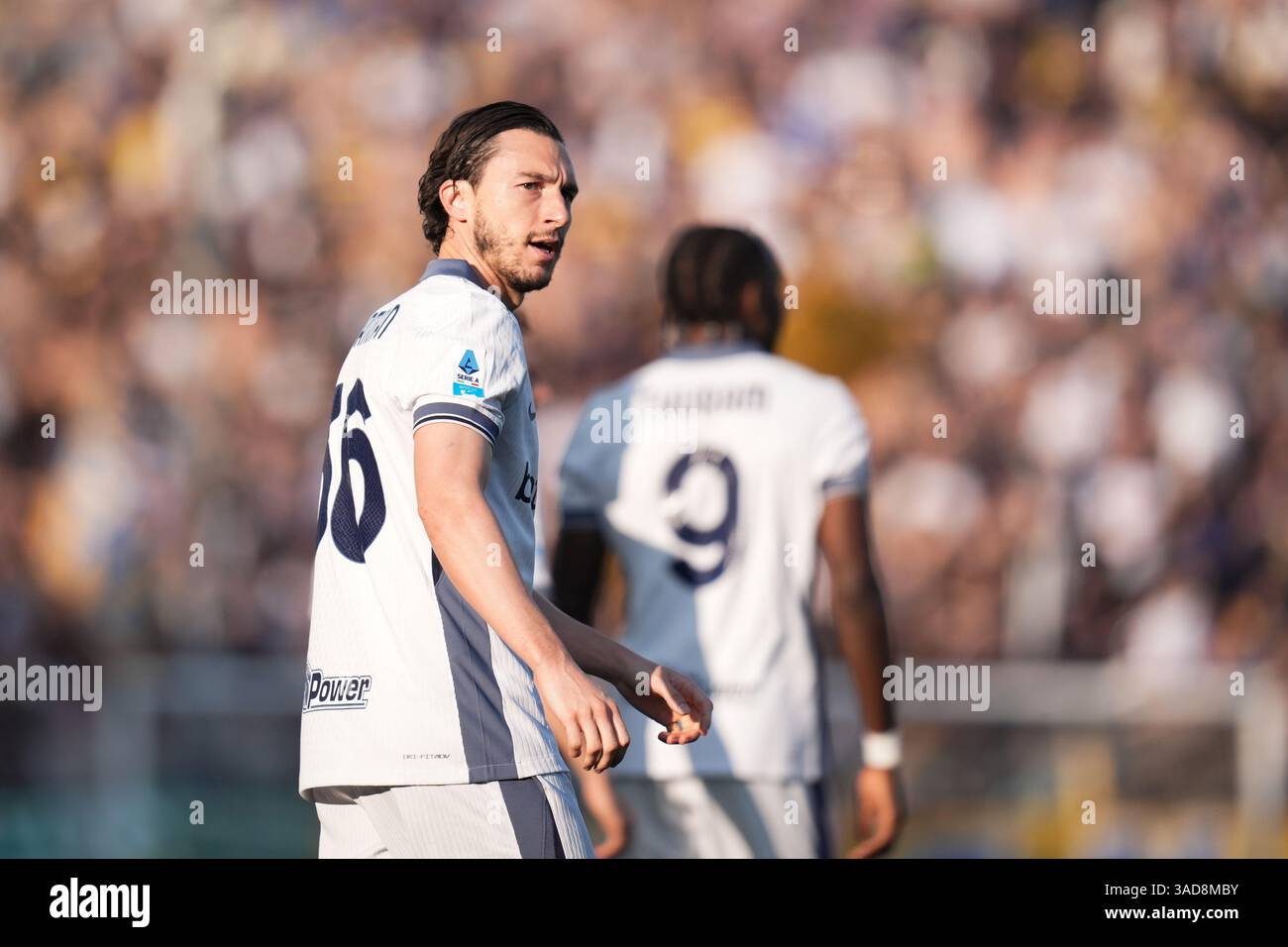 Parma, Italia. 05th Apr, 2025. Inter Milan's Matteo Darmian celebrates ...