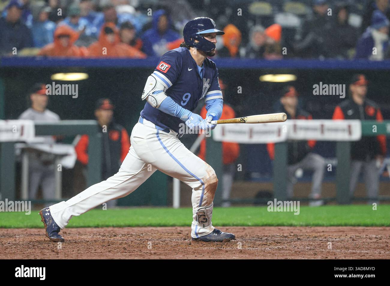 Kansas City, MO, USA. 4th Apr, 2025. Kansas City Royals first baseman ...