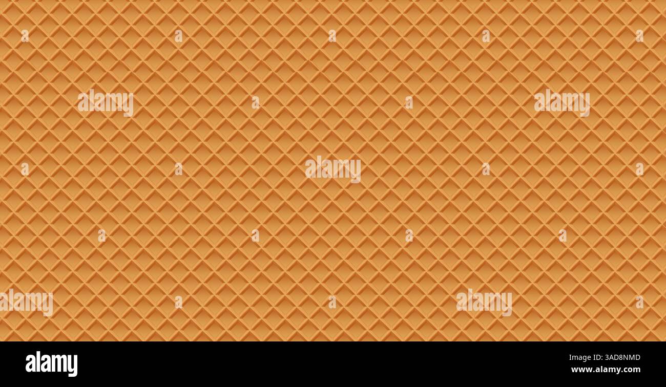 Realistic vector background with waffle texture Stock Vector Image ...