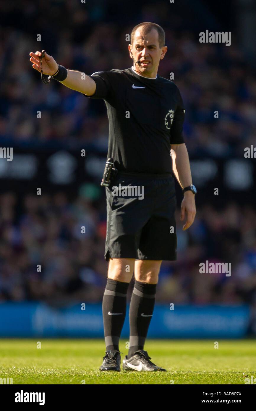 Referee Peter Bankes during the Premier League match between Ipswich ...