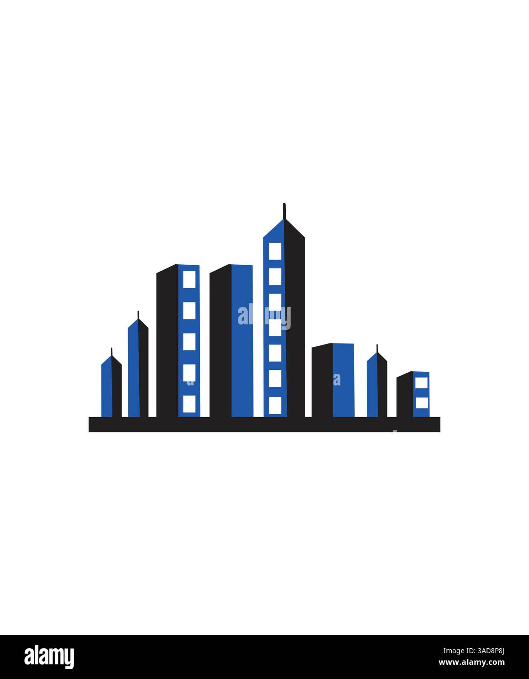 Blue Building Logo Design Vector, Element for Construction Architecture ...