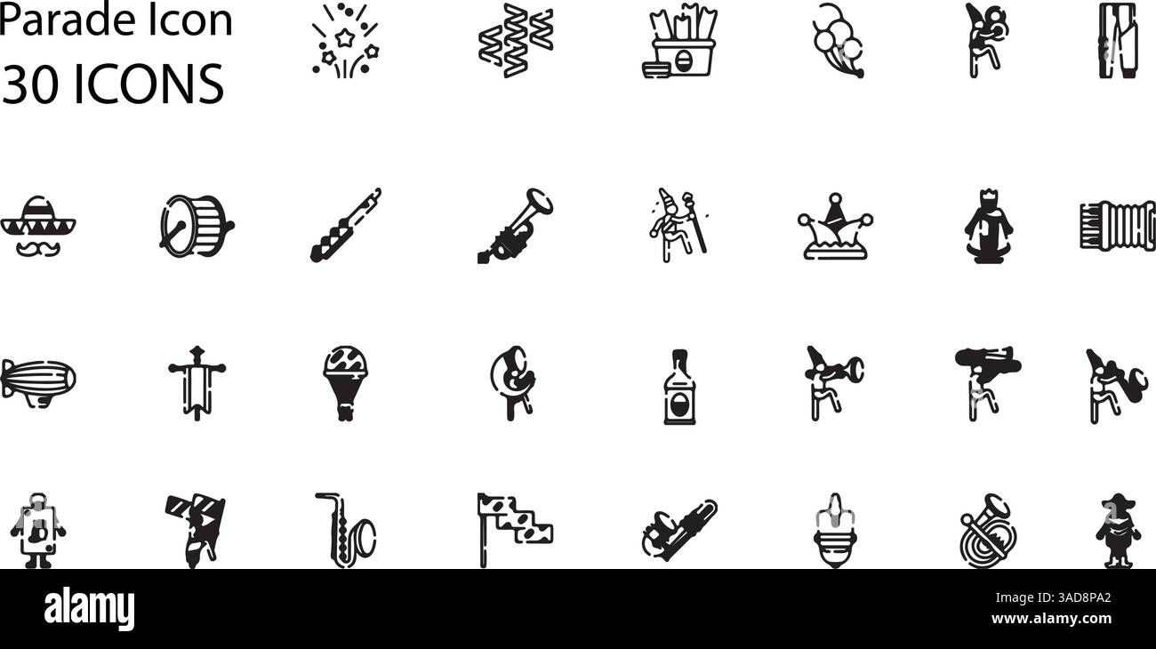 Circus day parade Stock Vector Images - Alamy