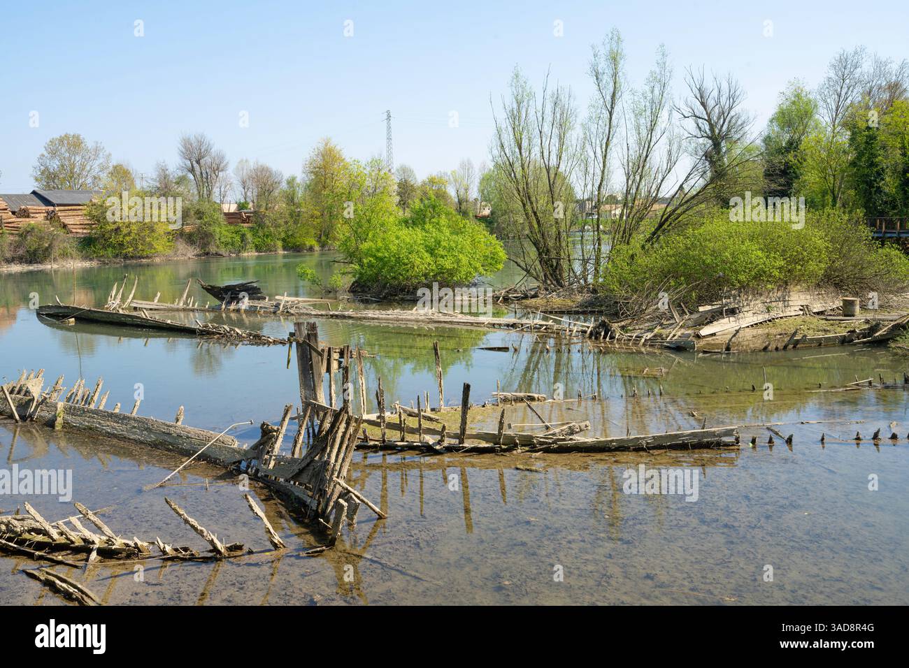 The cemetery of the Burci, typical Venetian merchant boats from the ...