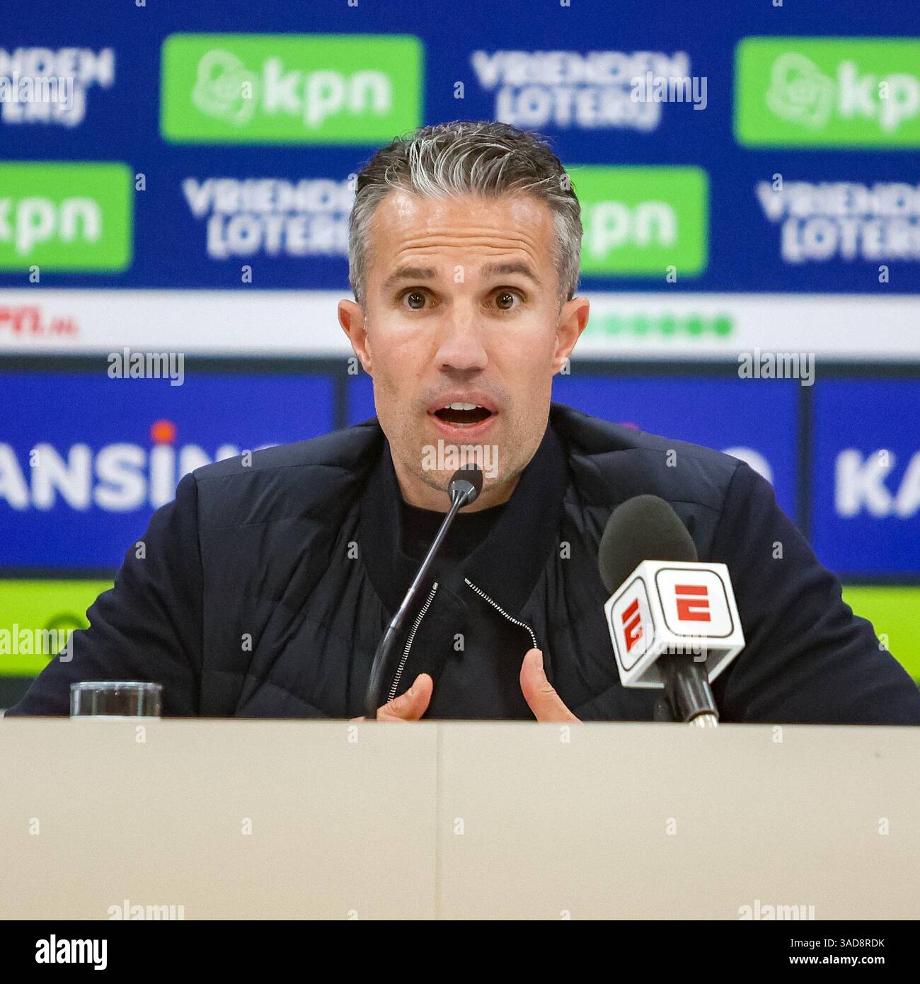 Alkmaar, Netherlands. 05th Apr, 2025. ALKMAAR - 05-04-2025, AFAS Stadium. Dutch Eredivisie ...