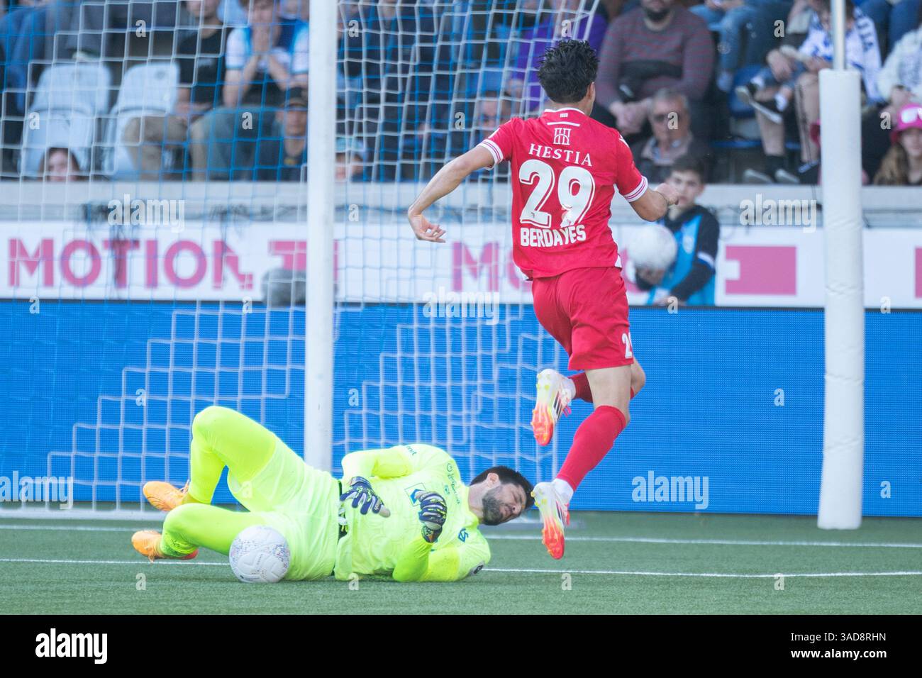 Lausanne, Switzerland. 5th Apr, 2025. Karlo Letica (goal keeper) of FC ...