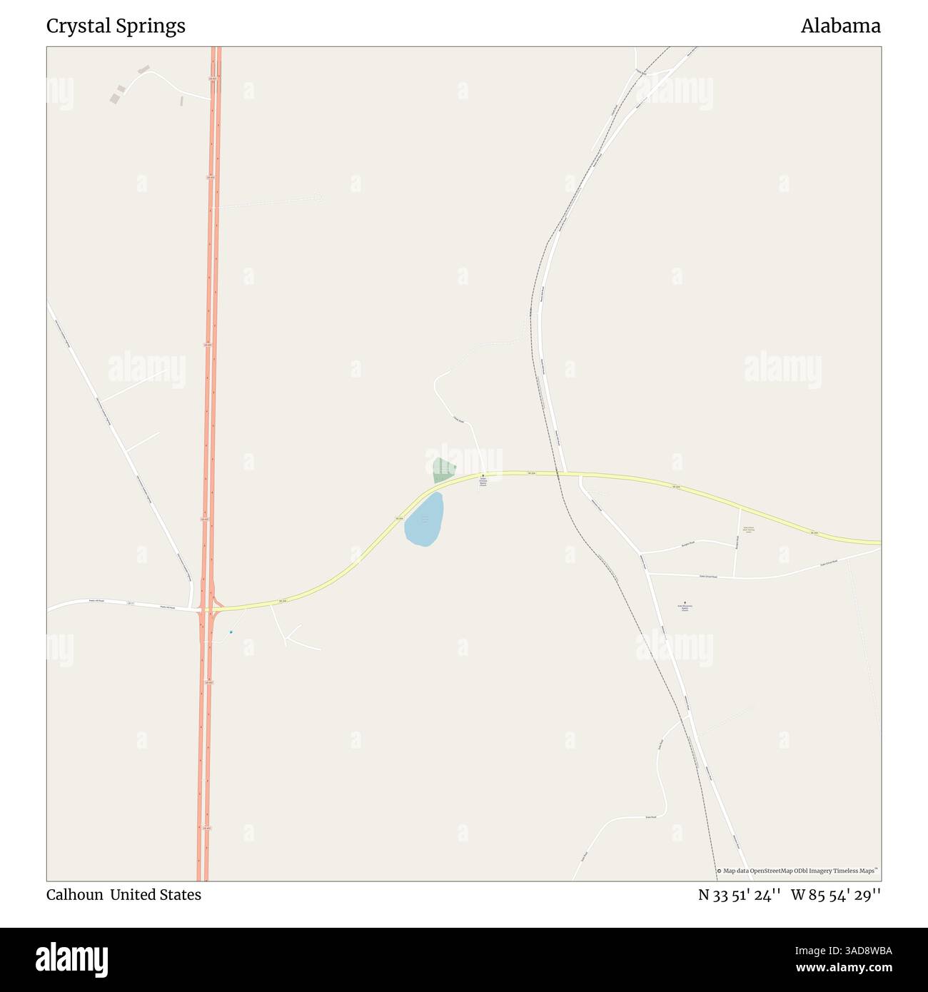 Crystal Springs, Calhoun, United States, Alabama, N 33 51' 24'', W 85 ...