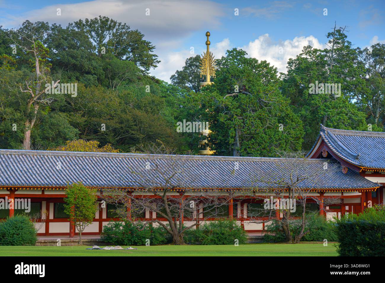 Nara, Japan - Sep 26 2024, panoramic view of gallery with a Japanese ...