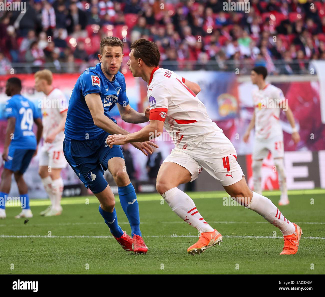 Leipzig, Deutschland. 05th Apr, 2025. Arthur Chaves (TSG 1899 ...