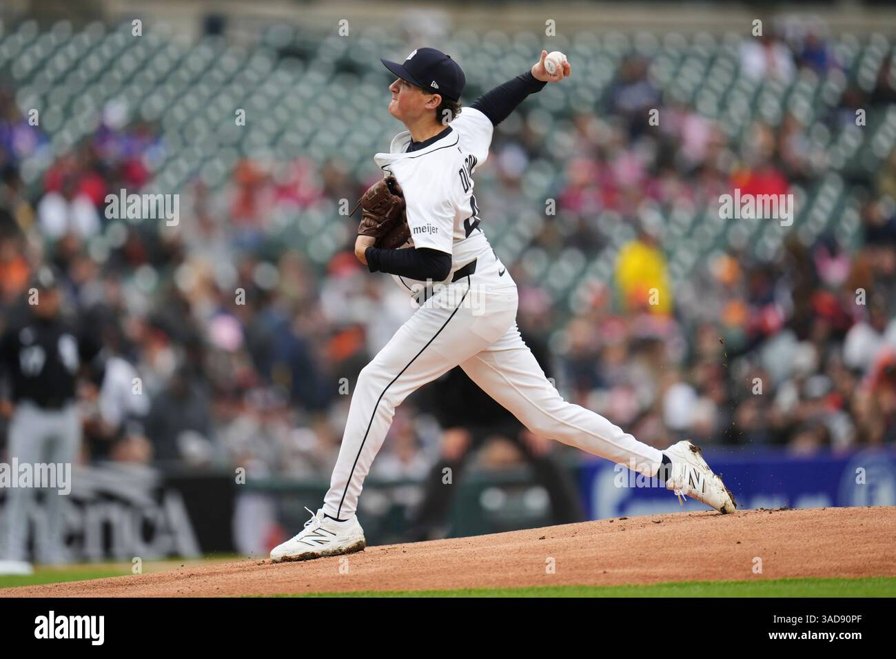 Detroit Tigers pitcher Reese Olson throws during the first inning ...
